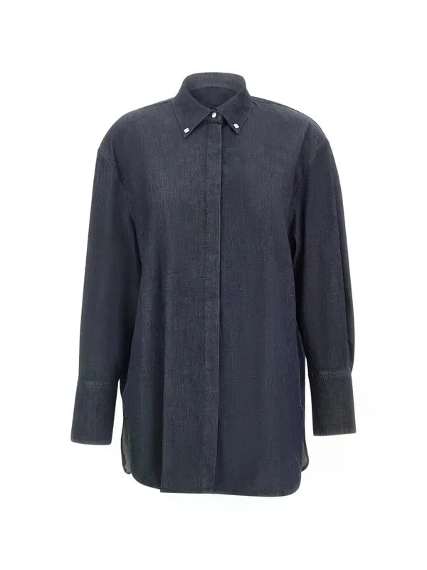 ELENA MIRÒ Pointed-collar Cotton Shirt