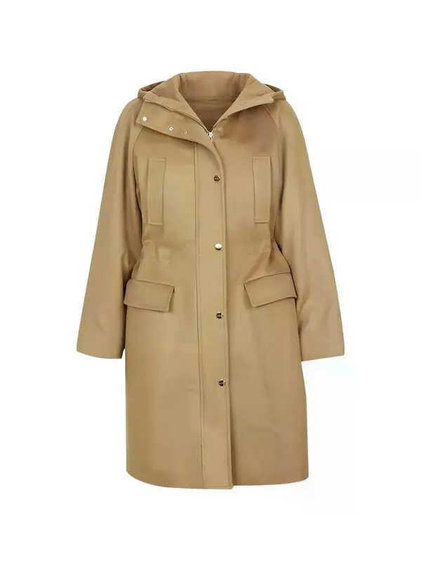 Max Mara Alcade Hooded Coat - Neutrals