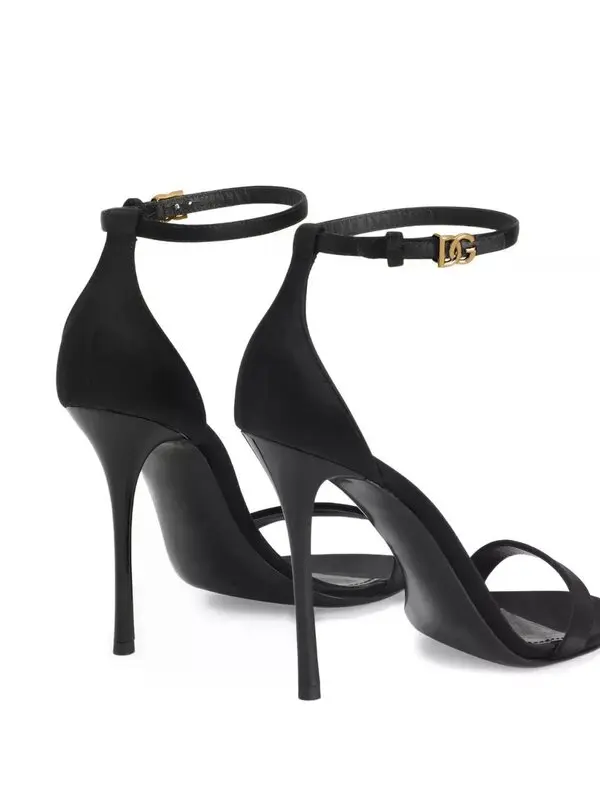 Dolce & Gabbana Keira Satin Sandals With Dg Buckle