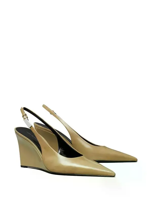 Tory Burch Gigi Slingback Wedge - Neutrals