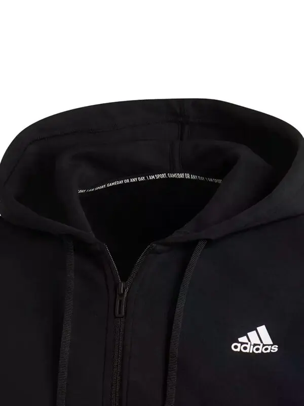 Adidas Three-stripe Zip-up Hoodie
