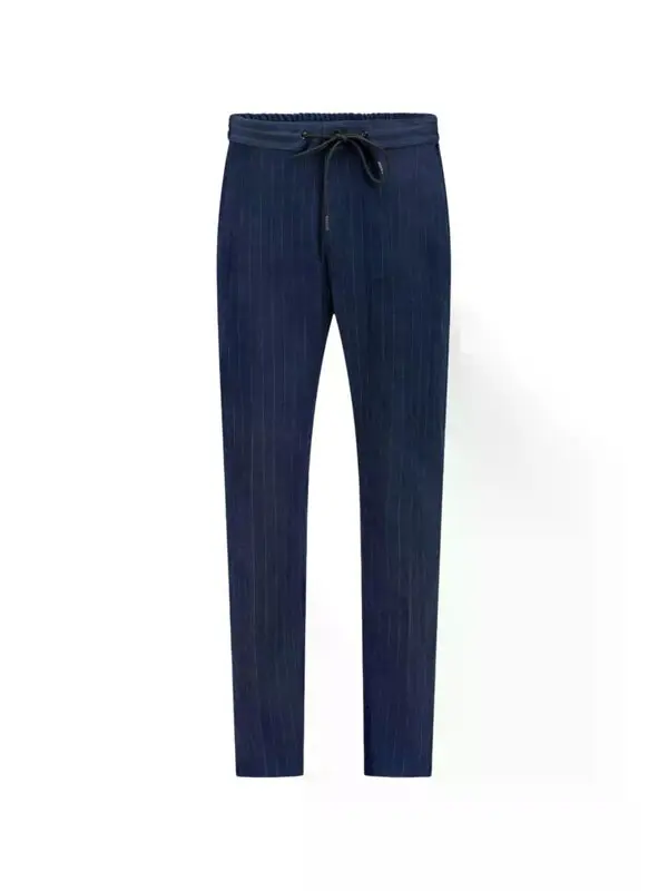 TOMBOLINI Pinstripe Drawstring Trousers - Blue