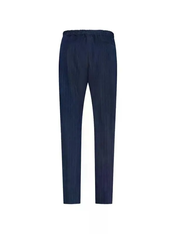 TOMBOLINI Pinstripe Drawstring Trousers - Blue