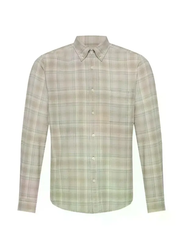 BOSS Checked Pocket Shirt - Neutrals