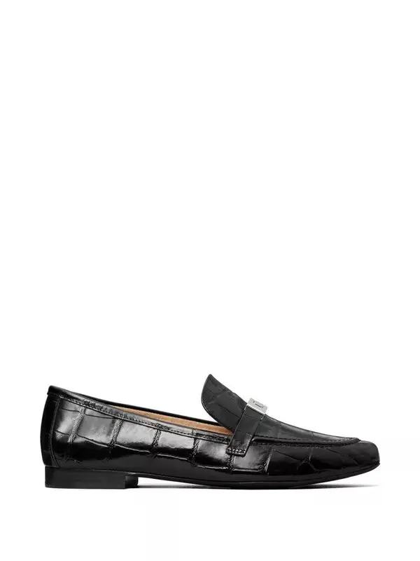 Tory Burch Croc-effect Leather Loafers