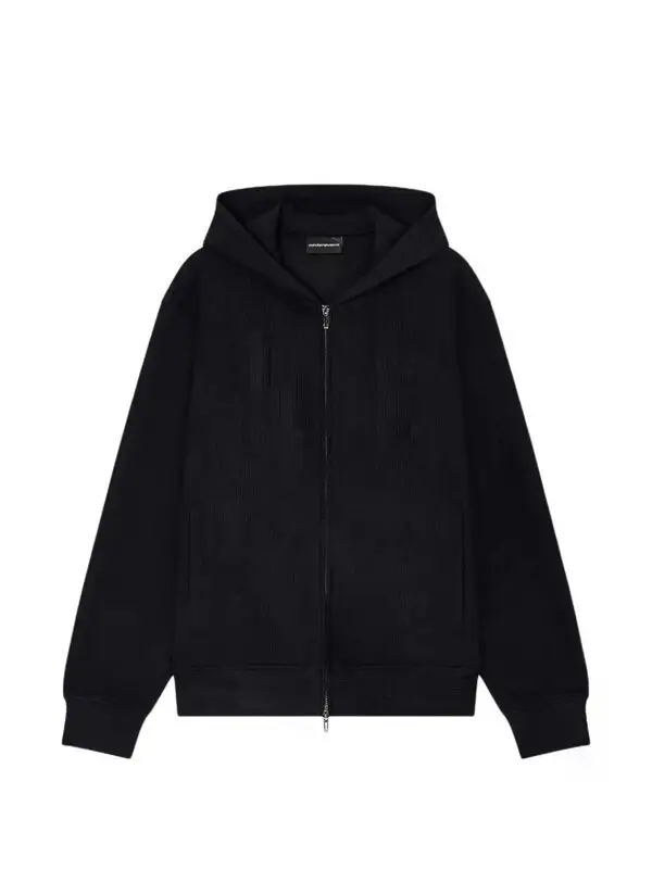 Emporio Armani Canneté Hoodie - Black