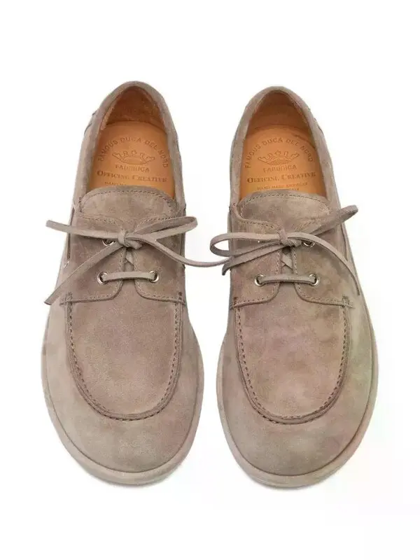 Officine Creative Love 101 Suede Boat Shoes