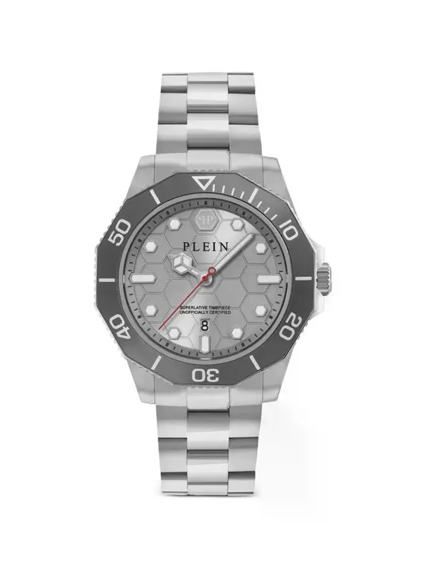 Philipp Plein Aquastorm 44mm Watch - Silver
