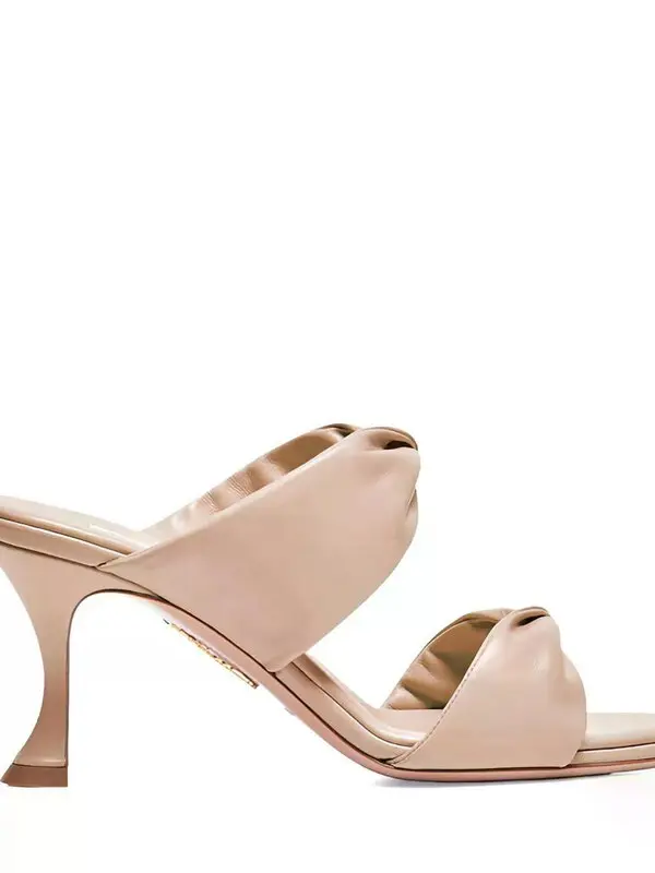 AQUAZZURA Knotted Open-toe Sandals - Neutrals