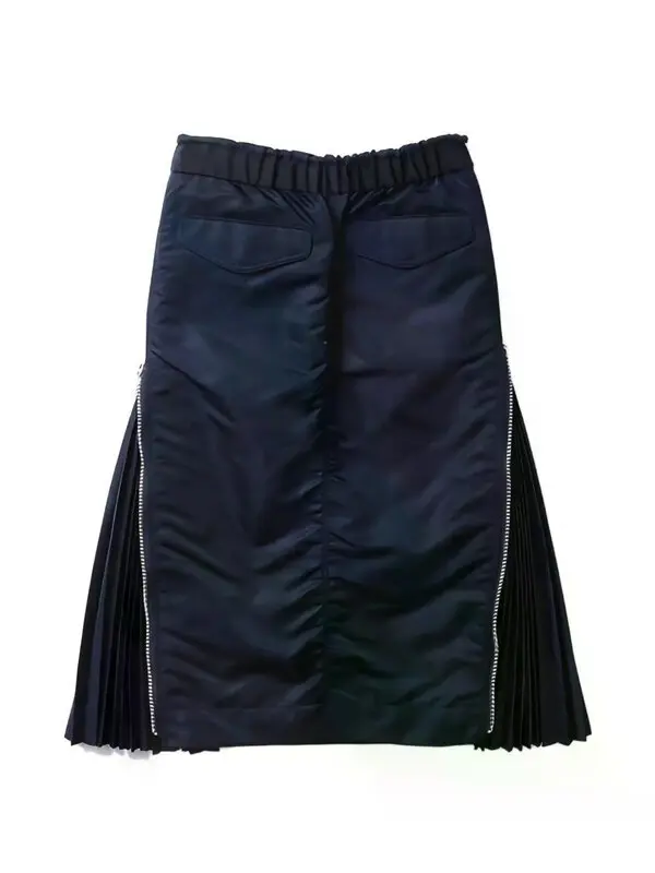 Sacai Pleated Midi Skirt - Blue