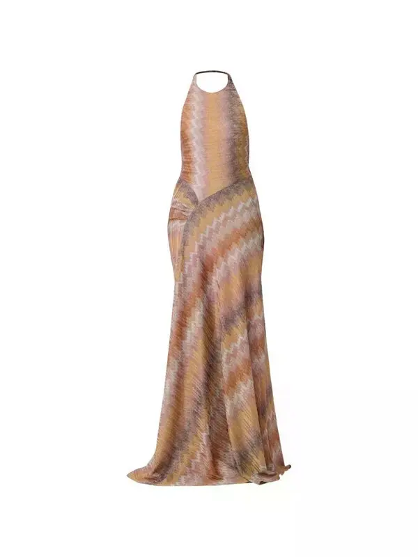 Missoni Halterneck Maxi Dress - Orange