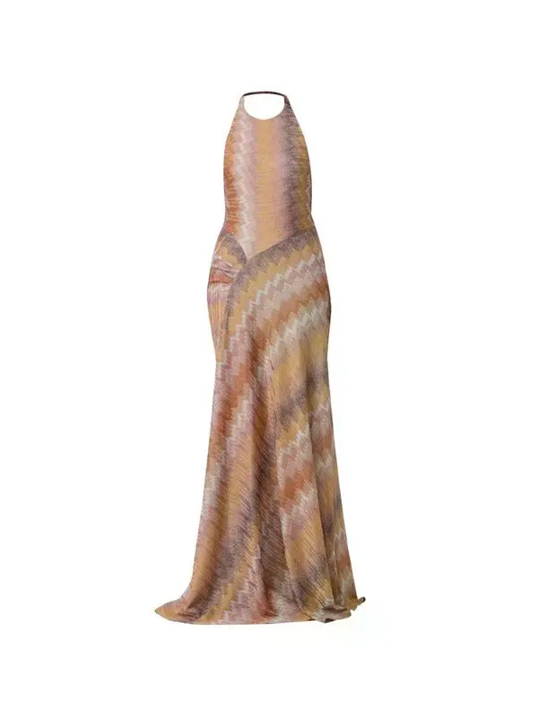 Missoni Halterneck Maxi Dress - Orange