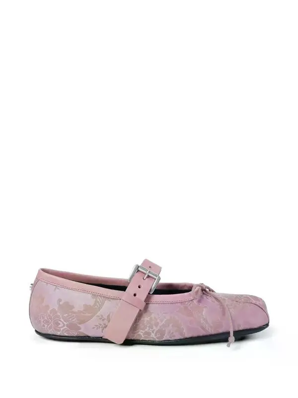 ANN DEMEULEMEESTER Zoey Buckled Ballet Flats - Pink