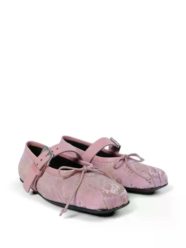 ANN DEMEULEMEESTER Zoey Buckled Ballet Flats - Pink