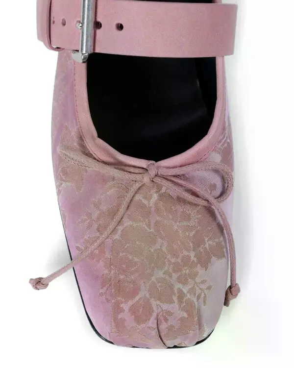 ANN DEMEULEMEESTER Zoey Buckled Ballet Flats - Pink