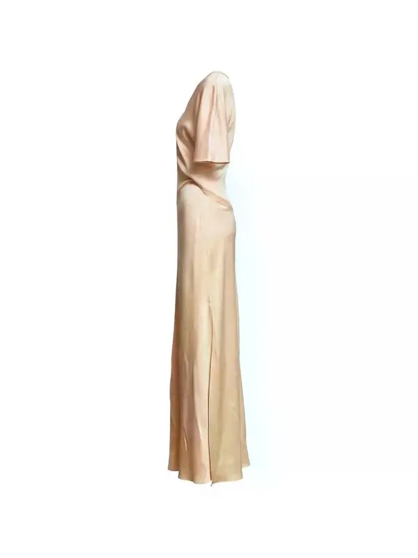 Victoria Beckham Isabella Pleated Maxi Dress - Pink