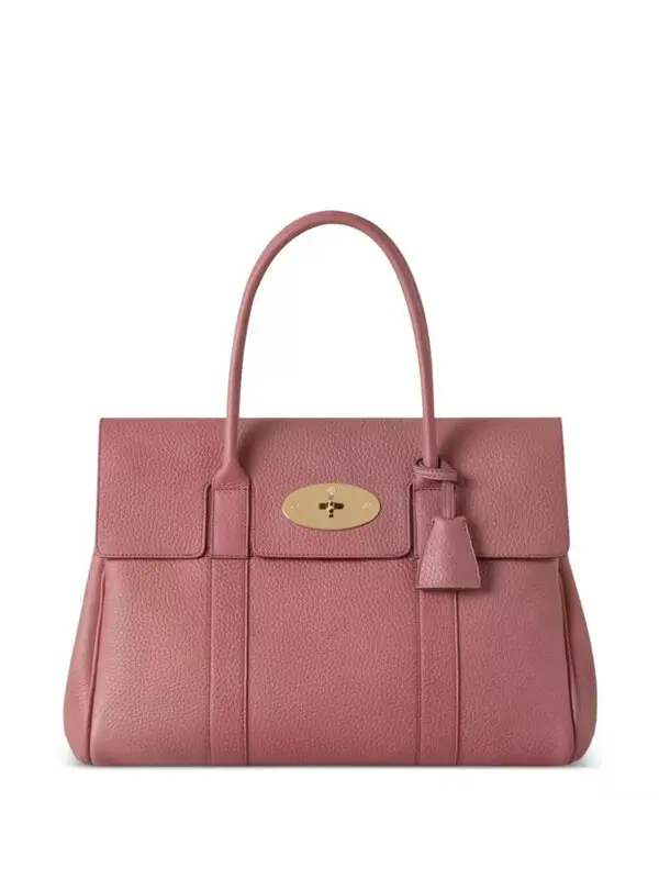 Mulberry Bayswater Grained-texture Tote - Pink