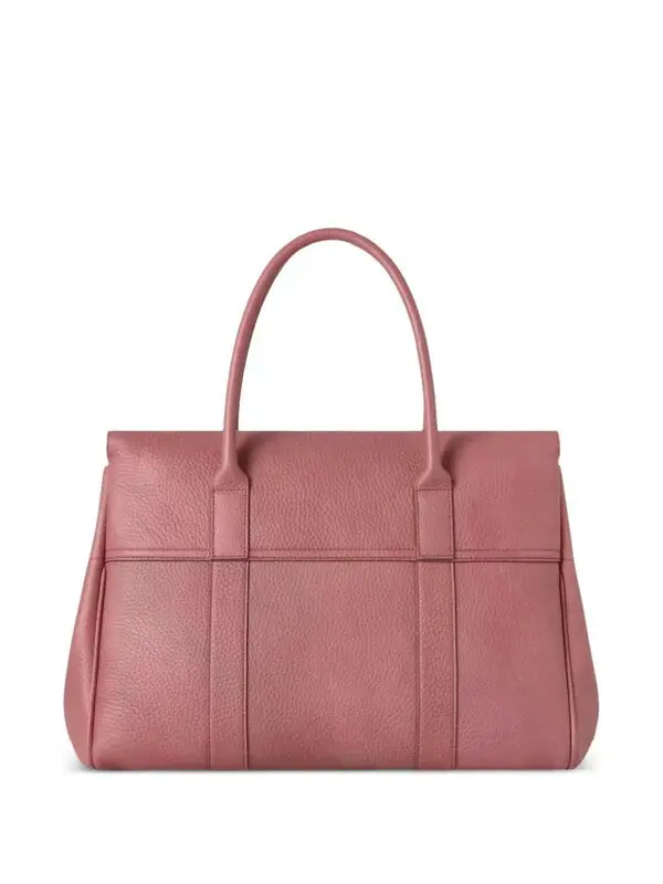 Mulberry Bayswater Grained-texture Tote - Pink