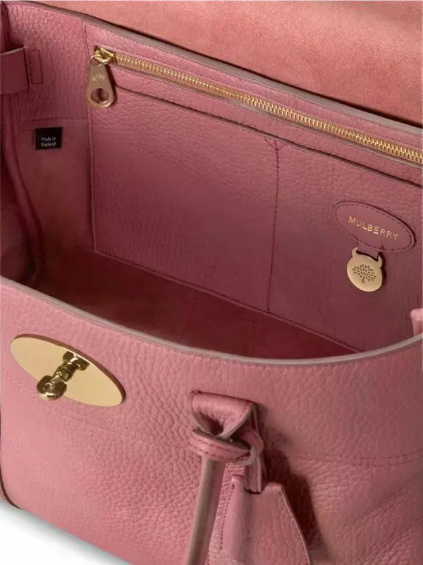 Mulberry Bayswater Grained-texture Tote - Pink