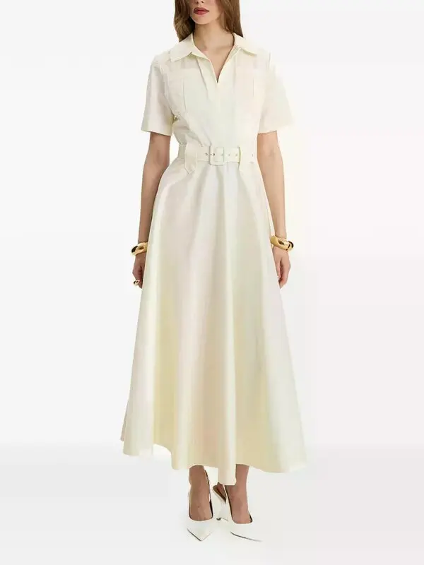 MOOS STUDIO Belted Maxi Dress