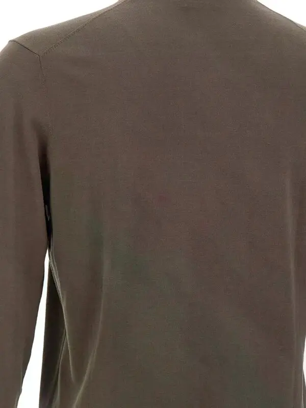 DIKTAT Ribbed Crew Neck Sweater - Brown