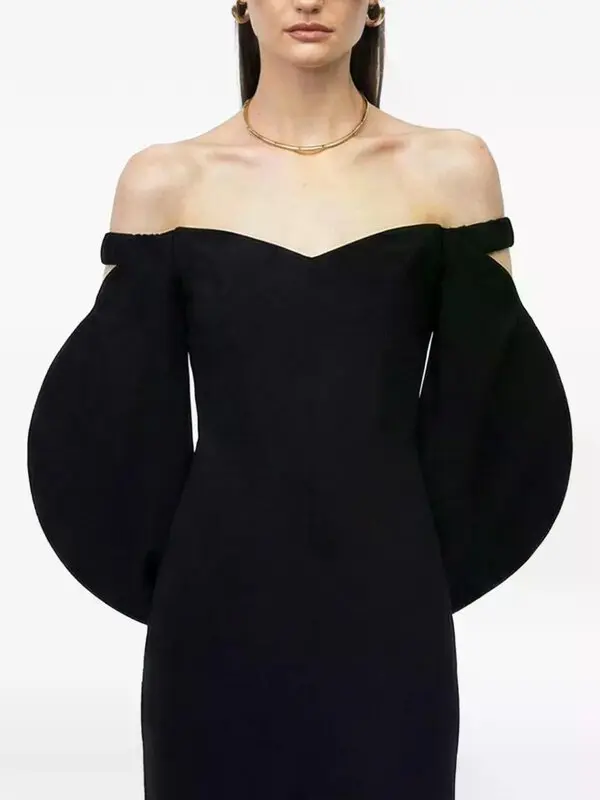 off shoulder long sleeve midi dress 525 America Off-The-Shoulder Maxi Dress