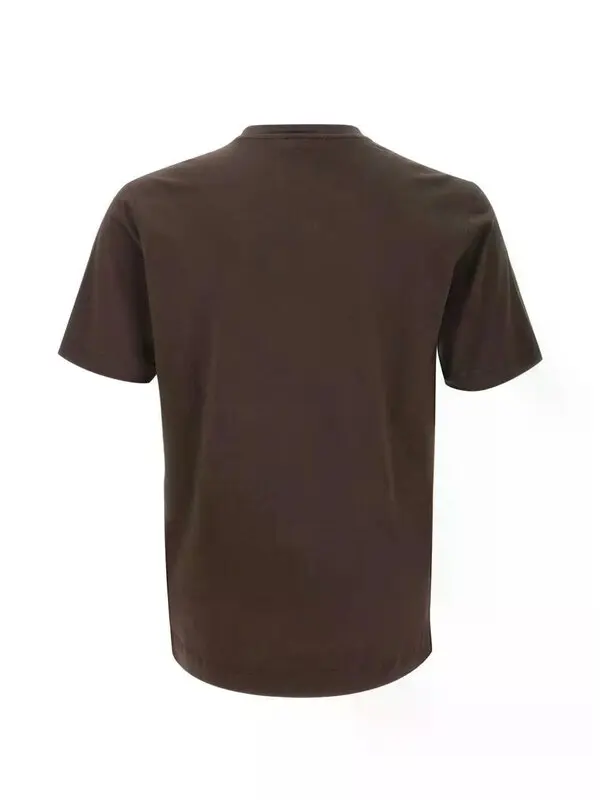 DIKTAT Crew-neck Short-sleeve T-shirt - Brown