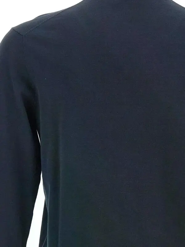 DIKTAT Crew-neck Ribbed Sweater - Blue