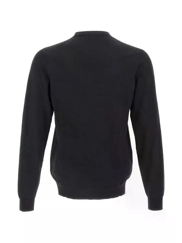 DIKTAT Ribbed Crew-neck Sweater - Black
