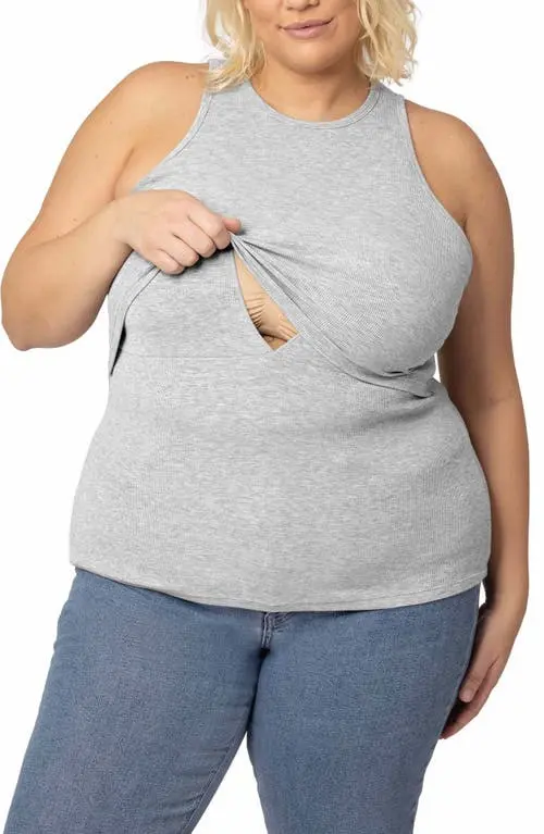 KINDRED BRAVELY Maternity Ribbed Racerback Nursing Tank