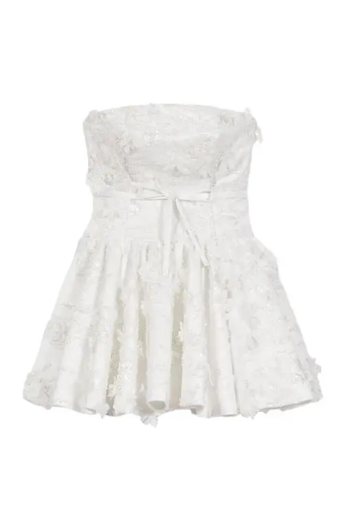 Maje Short Embroidered Bustier Dress
