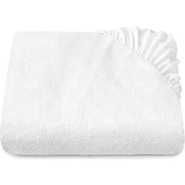 BARE HOME Cotton Terry Waterproof Mattress Protector - White