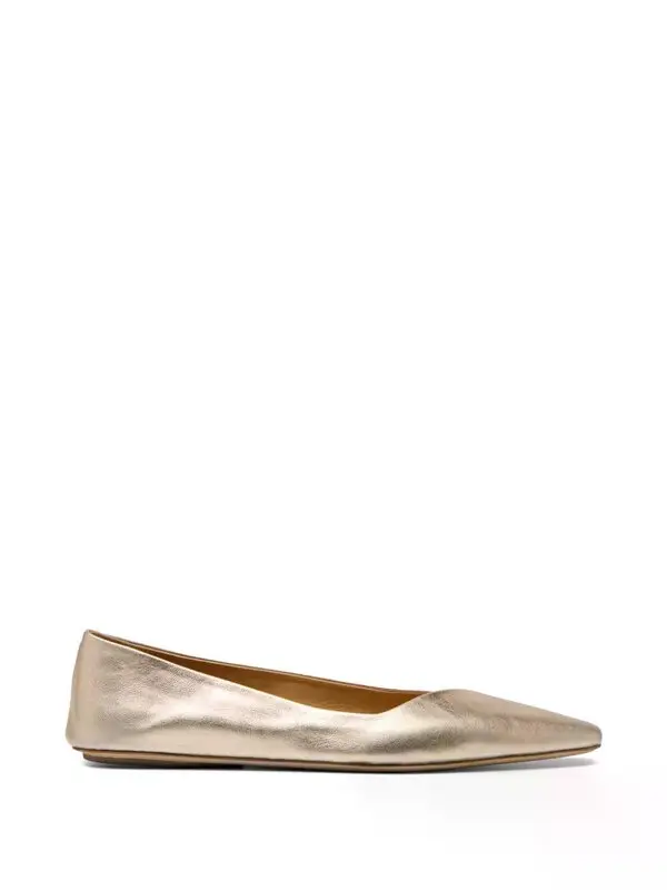 Marsèll Cazzuola Pointed-toe Ballerinas - Gold