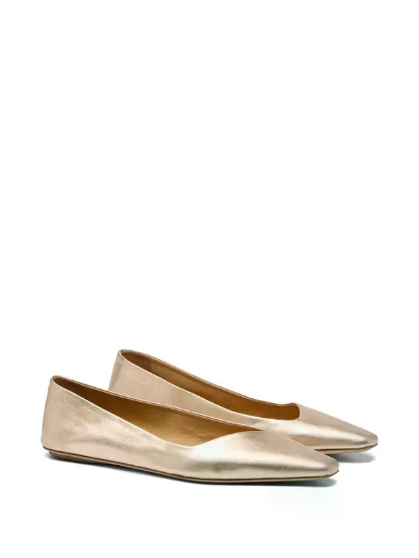 Marsèll Cazzuola Pointed-toe Ballerinas - Gold