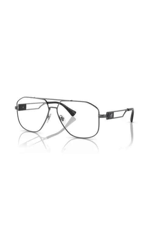 Versace 59mm Pilot Optical Glasses - Grey