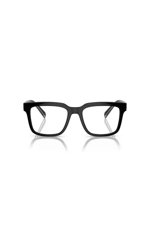 Dolce & Gabbana 52mm Square Optical Glasses - Black