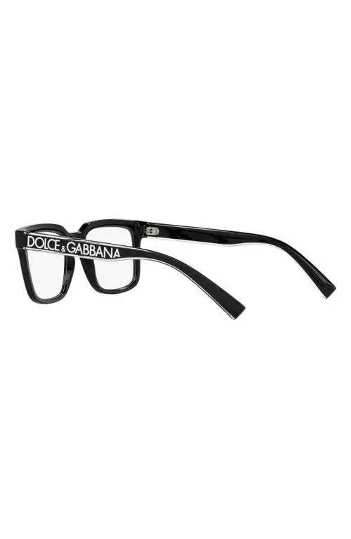 Dolce & Gabbana Square Optical Glasses - Black