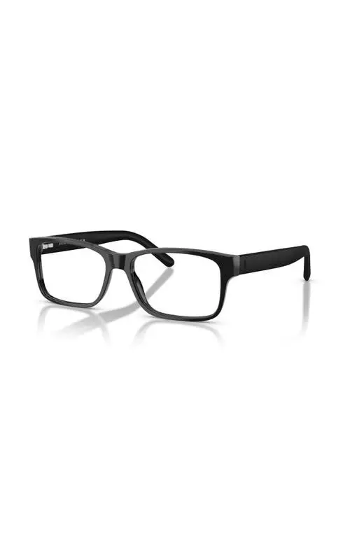 Polo Ralph Lauren 54mm Rectangle Optical Glasses - Black