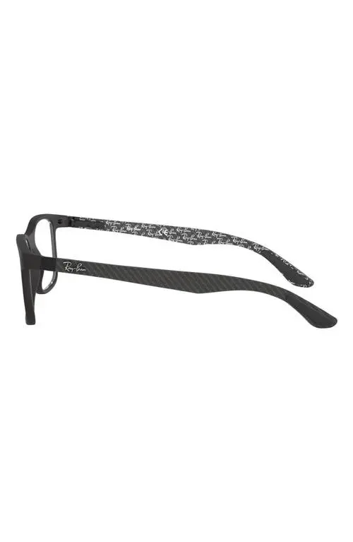 Ray-ban Square Frame Eyeglasses - Matte Black