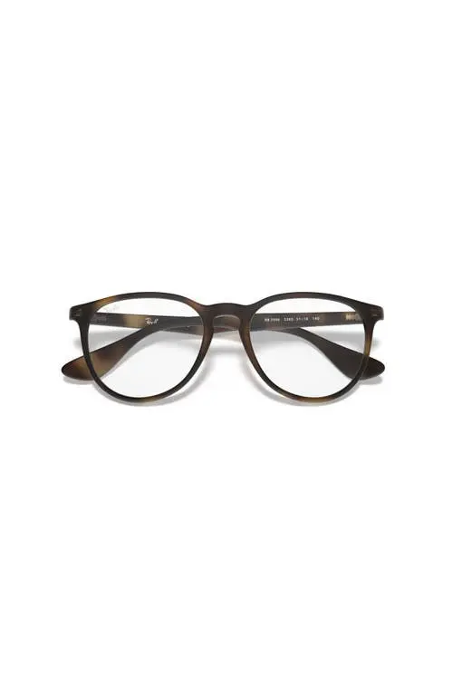 Ray-ban 51mm Round Full Rim Eyeglasses