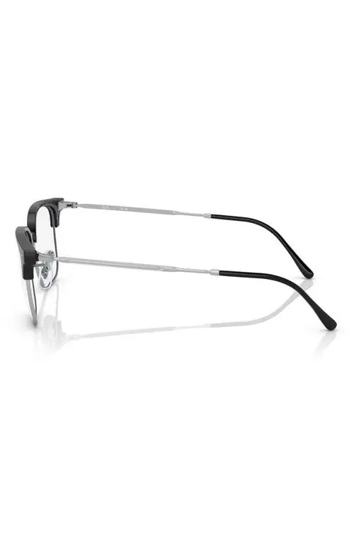 Ray-ban Clubmaster Square Eyeglasses - Black Silver
