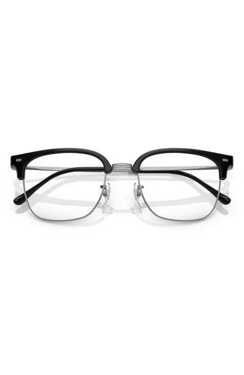 Ray-ban Clubmaster Square Eyeglasses - Black Silver