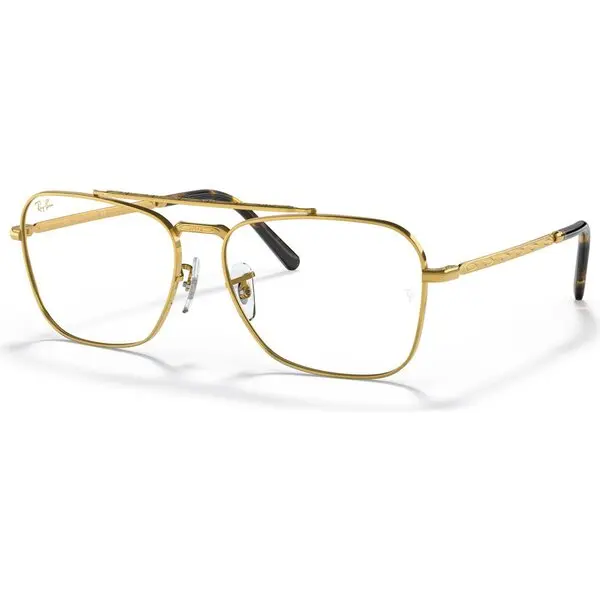 Ray-ban 58mm Square Eyeglasses - Gold