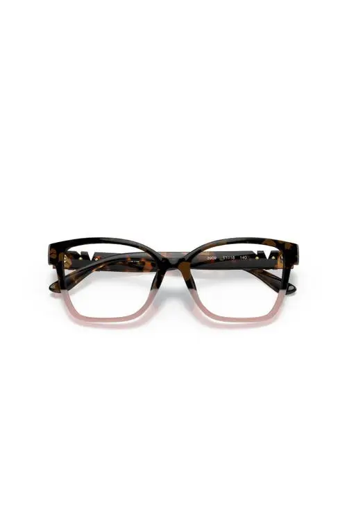 Michael Kors 53mm Square Full Rim Eyeglasses - Tortoise