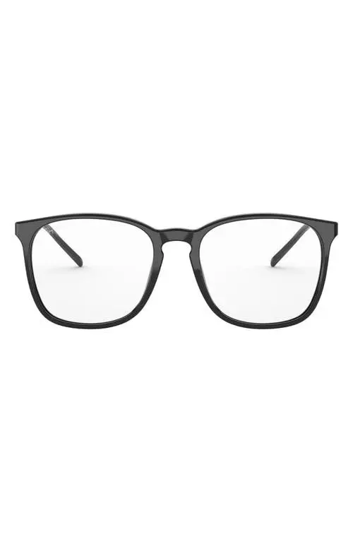 Ray-ban 54mm Square Optical Glasses - Black