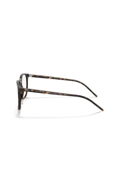 Ray-ban 54mm Square Optical Glasses - Tortoise