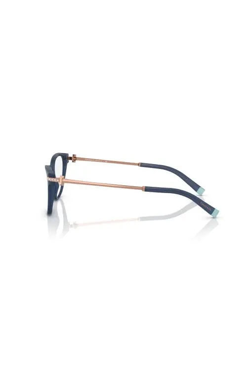 Tiffany & Co. 52mm Cat Eye Optical Glasses - Blue