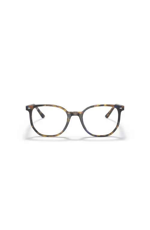 Ray-ban 50mm Irregular Optical Glasses - Tortoise