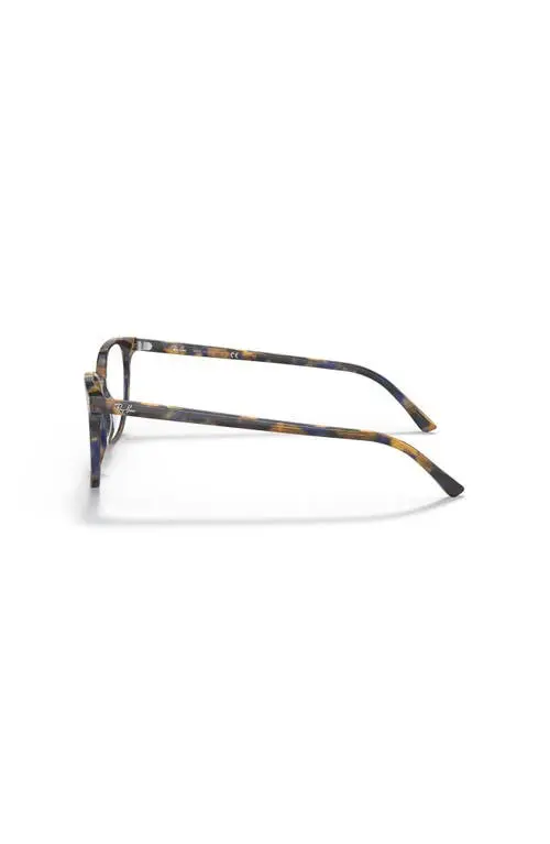 Ray-ban 50mm Irregular Optical Glasses - Tortoise