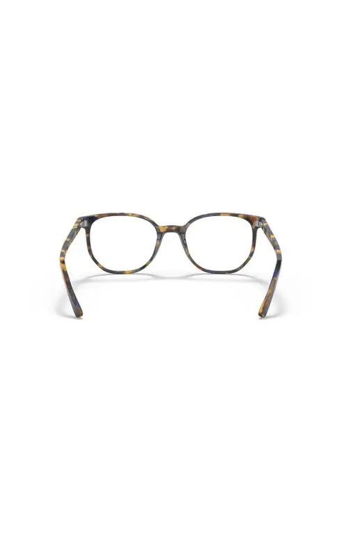 Ray-ban 50mm Irregular Optical Glasses - Tortoise